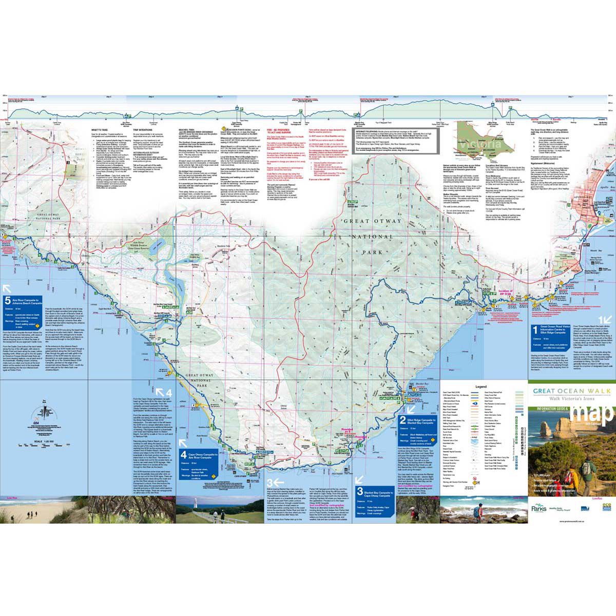 Meridian Maps Great Ocean Walk Map | BCF