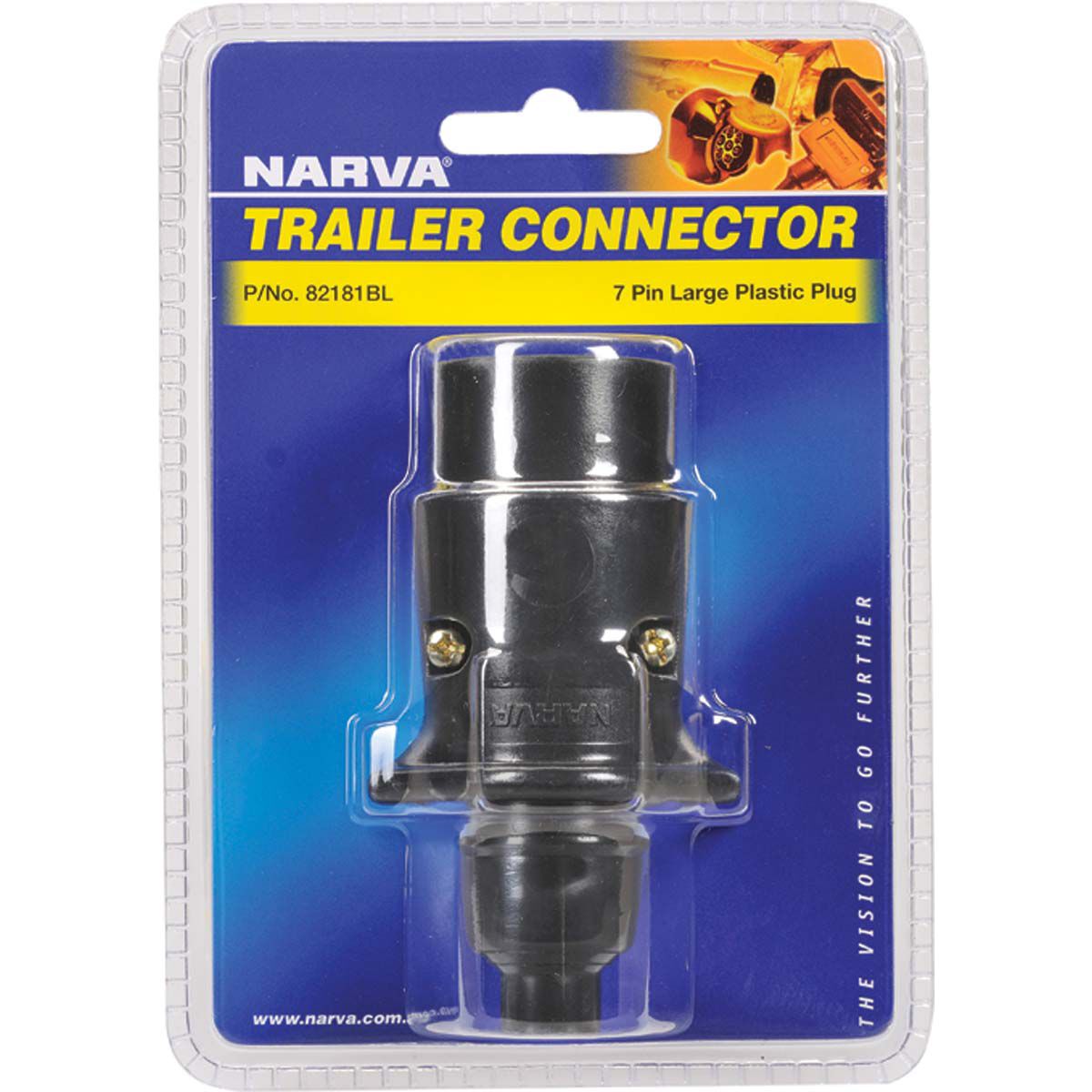 Narva 7 Pin Large Round Plastic Trailer Plug | BCF