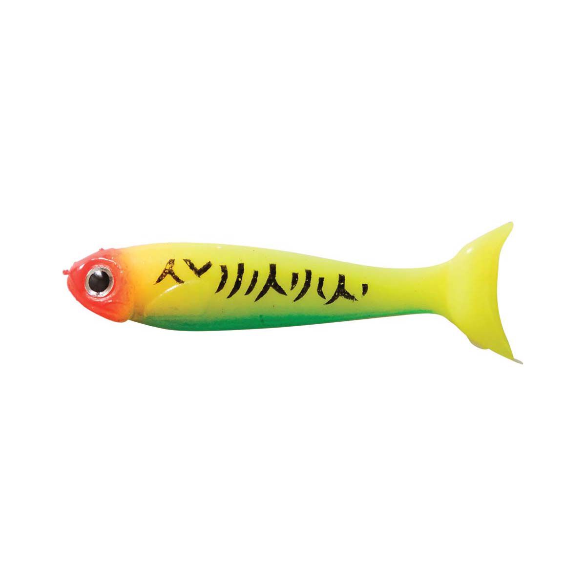 Bite Me Barra Wedgies Soft Plastic Lure 3in Tiger Clown | BCF