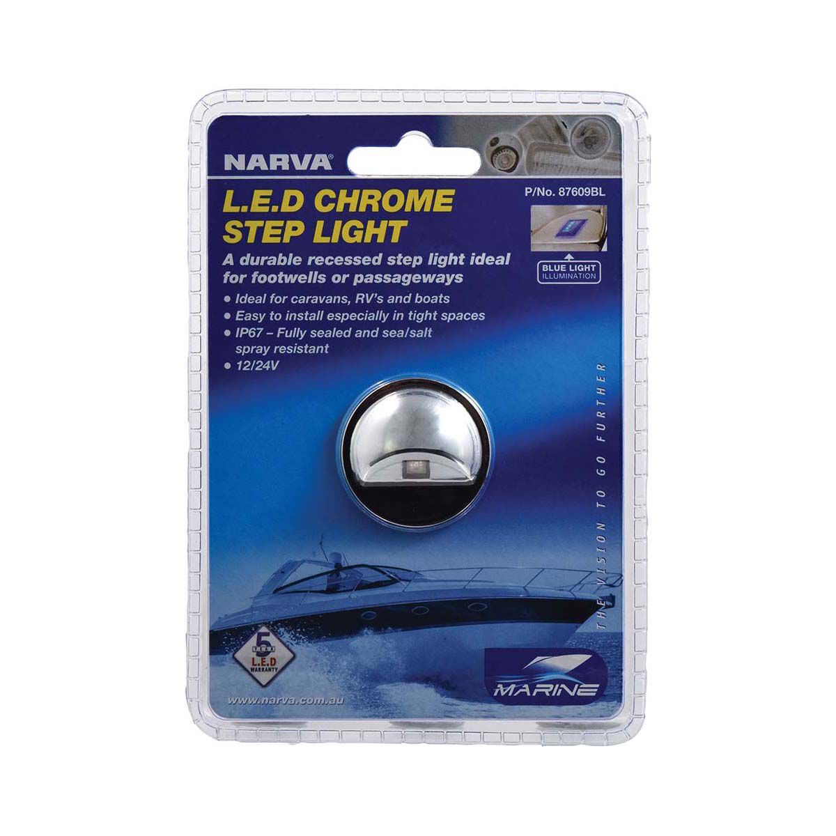 Narva Marine LED Step Lamp 10-30V Blue | BCF