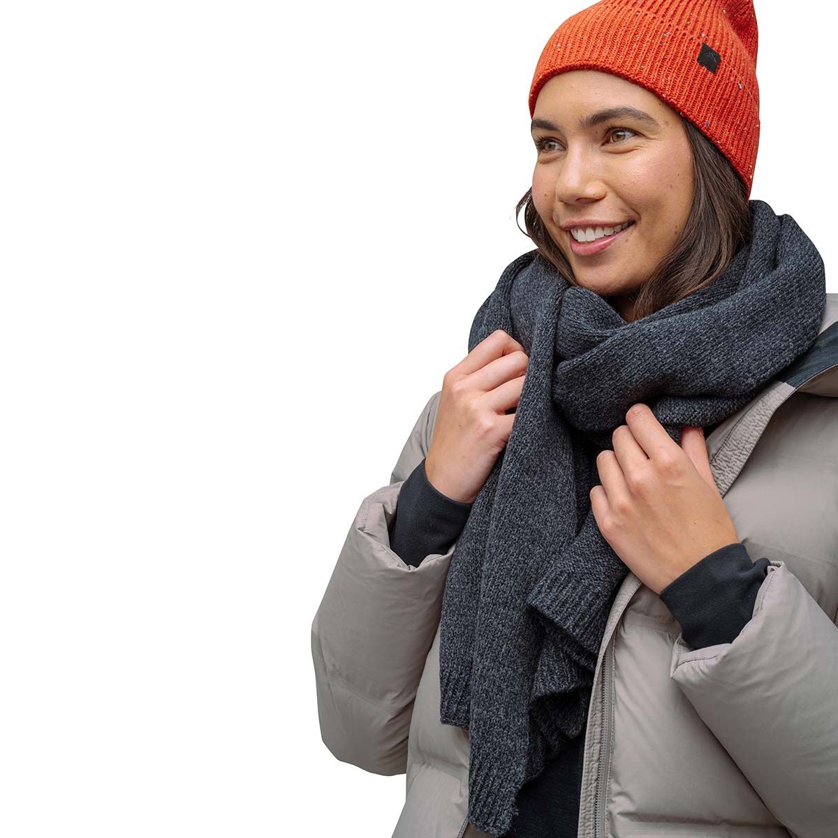 Macpac Benson Scarf Black / Grey OSFM | BCF