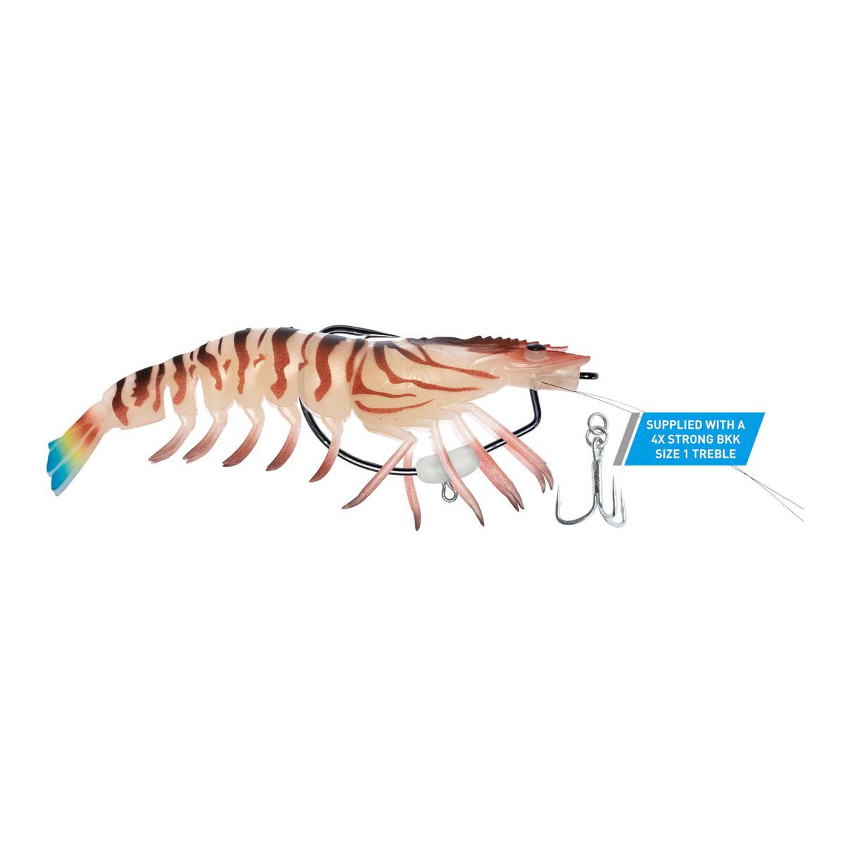 Chasebait Flick Prawn Lure 180mm Tiger Prawn | BCF