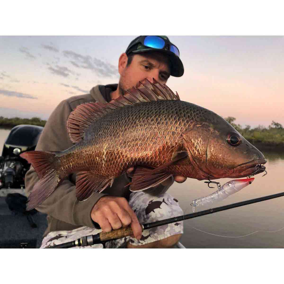 MMD Splash Prawn Surface Lure 70mm Sunburnt Jelly | BCF