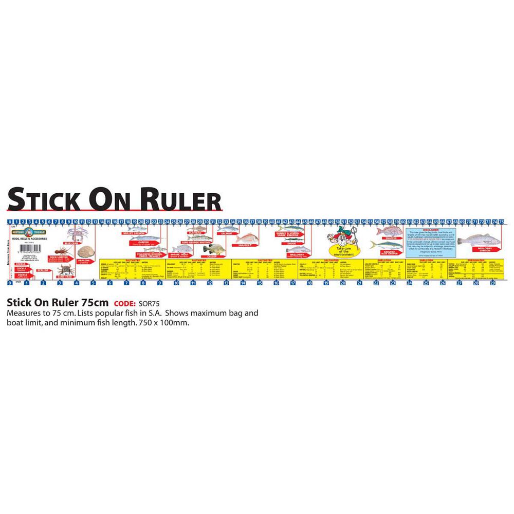 Neptune Fish Measure Sticker SA | BCF