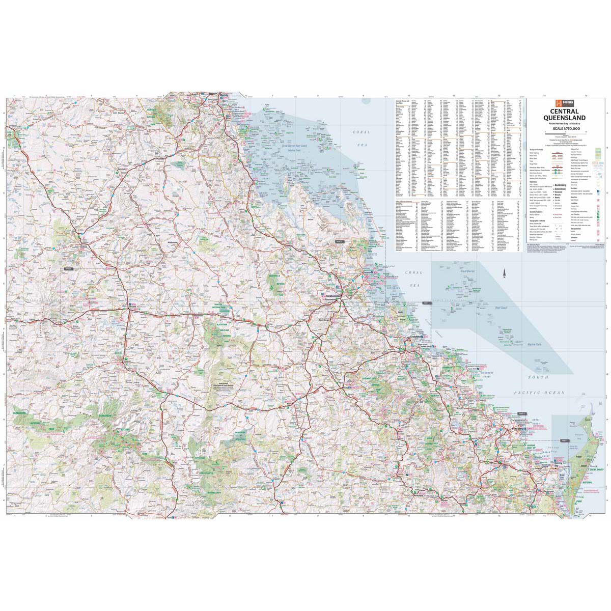 Hema Map Central Queensland Map | BCF