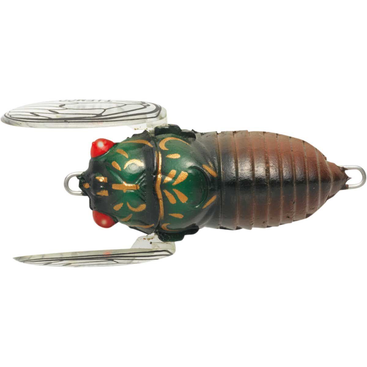 Tiemco Cicada Soft Shell Surface Lure 40mm Olive Tsukutsuku | BCF