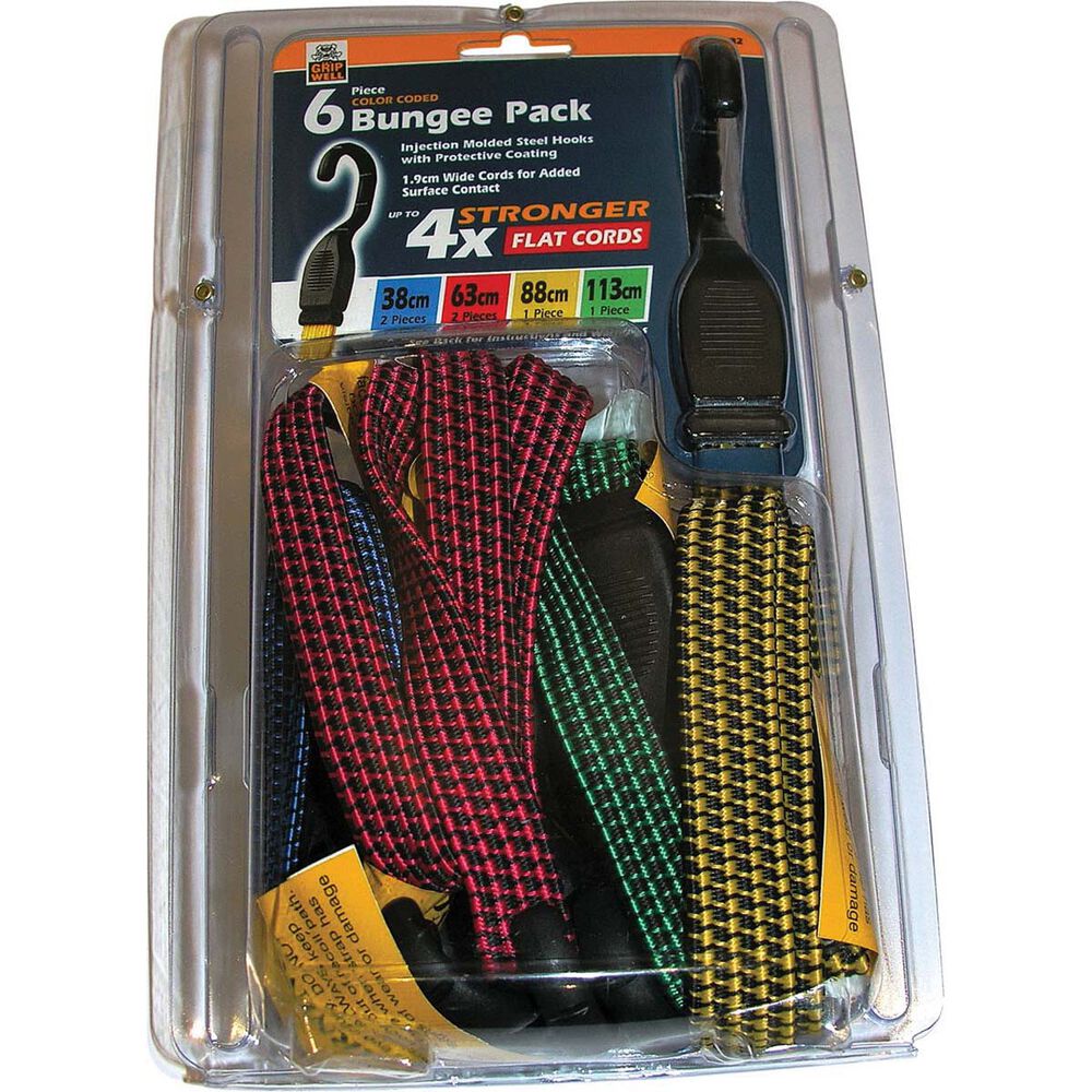 Flat Bungee Strap - 6 Pack | BCF