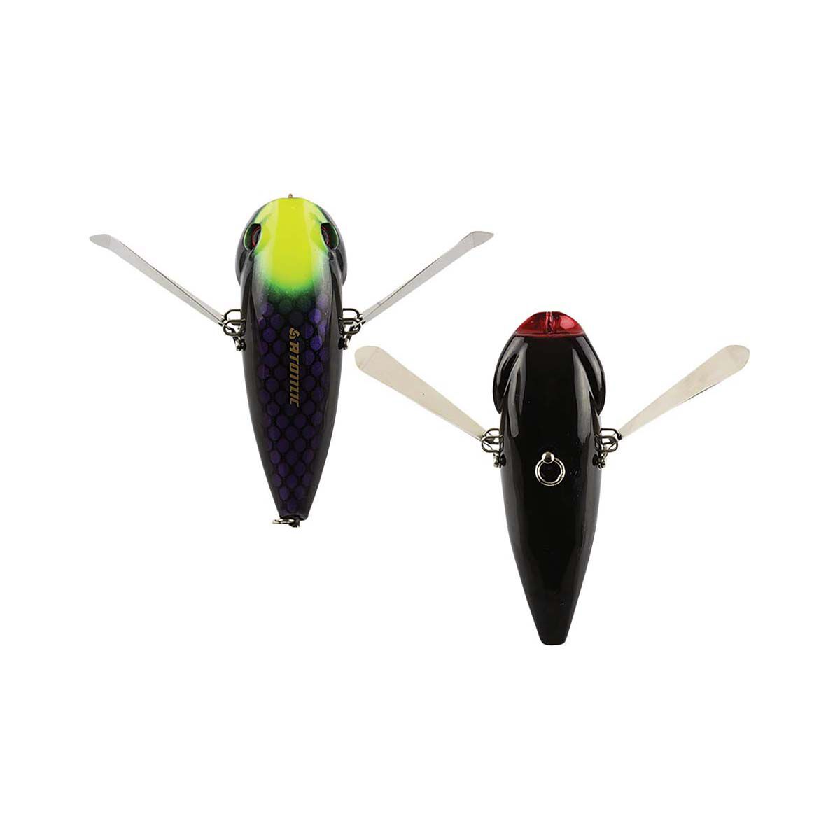 Atomic Hardz Slappa Surface Lure 90mm Snake Black | BCF