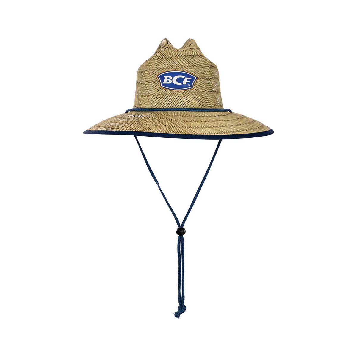 BCF Women’s Straw Hat Navy Print | BCF