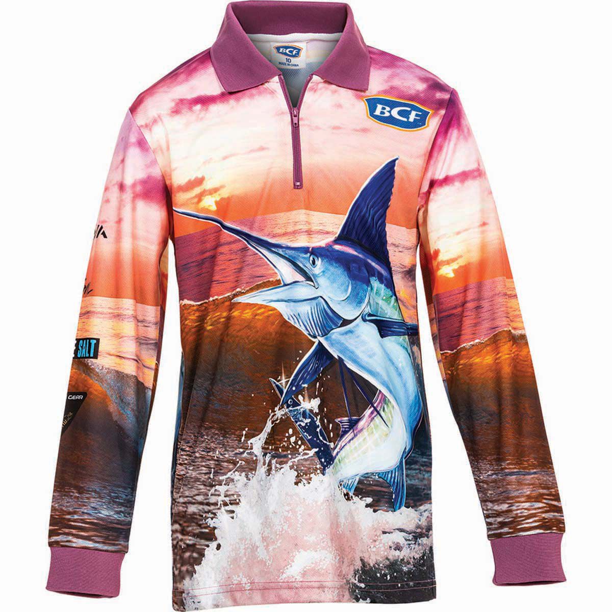 BCF Kids' Marlin Sublimated Polo Pink 12 | BCF