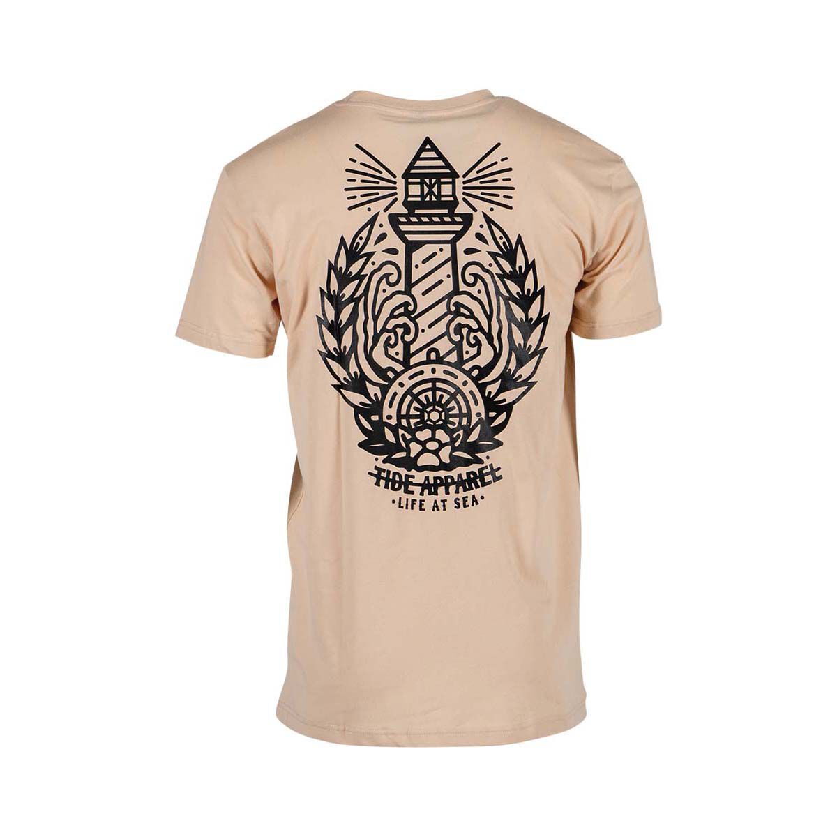 Tide Apparel Men's Lighthouse Short Sleeve Tee Sand M | BCF