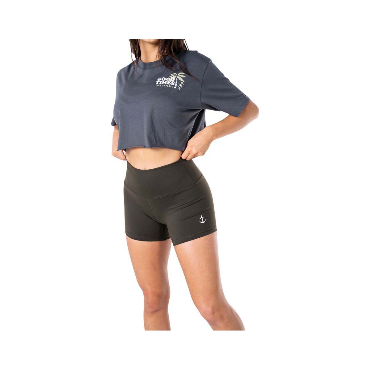 Tide Apparel Women’s Tights Shorts Olive M | BCF