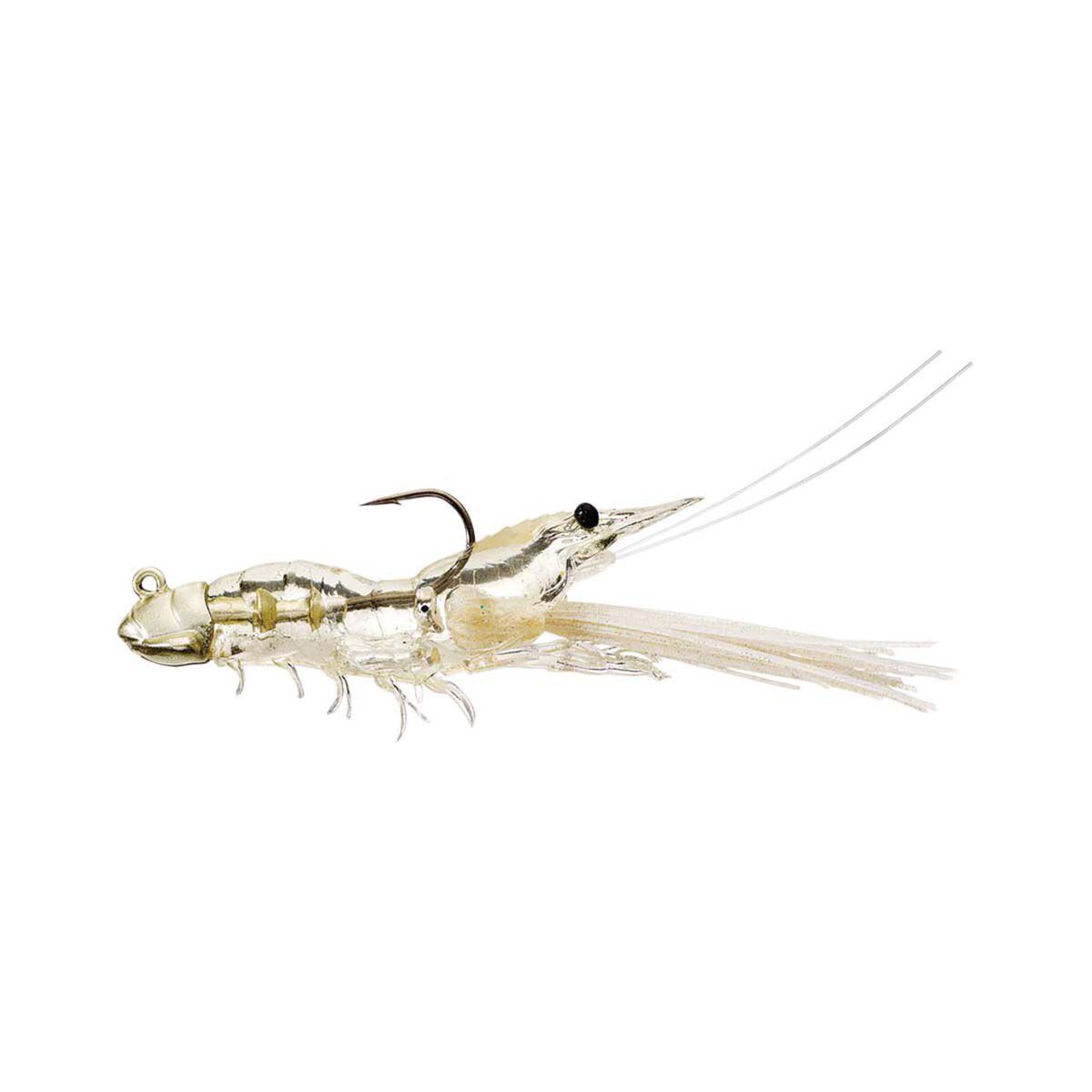 Livetarget Fleeing Shrimp Soft Plastic Lure 3.5in Clear Shrimp | BCF