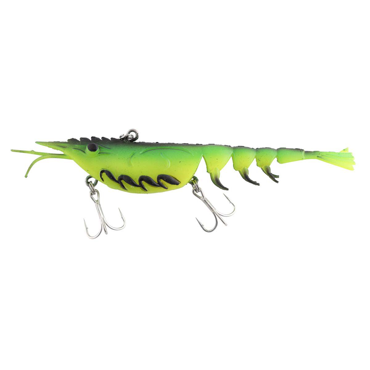 Berkley Shimma Shrimp Fast Sinking Soft Vibe Lure 120mm Green Neon | BCF
