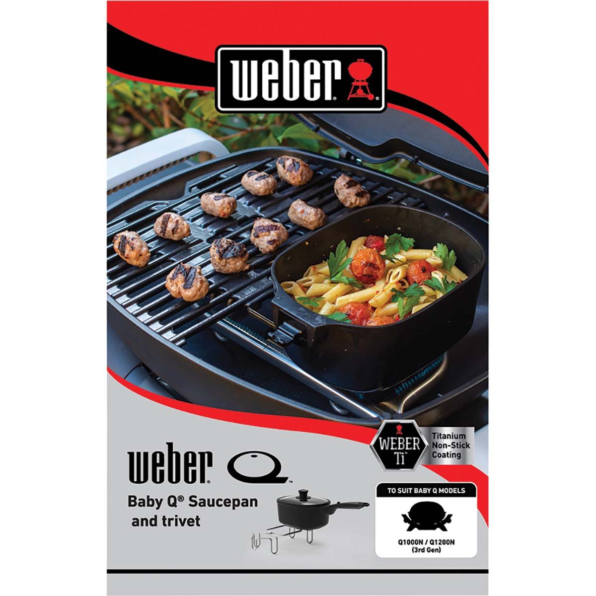 Weber Baby Q Saucepan and Trivet Set | BCF
