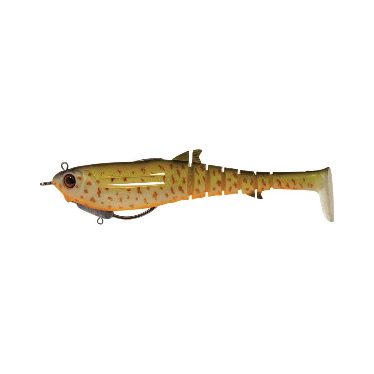 Zerek Flat Shad X Weedless Soft Plastic Lure 145mm Orange Belly Trout | BCF