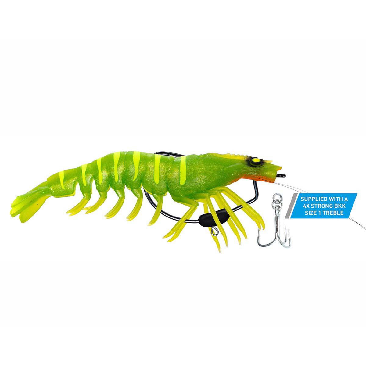 Chasebait Flick Prawn Lure 180mm Lemon Lime | BCF