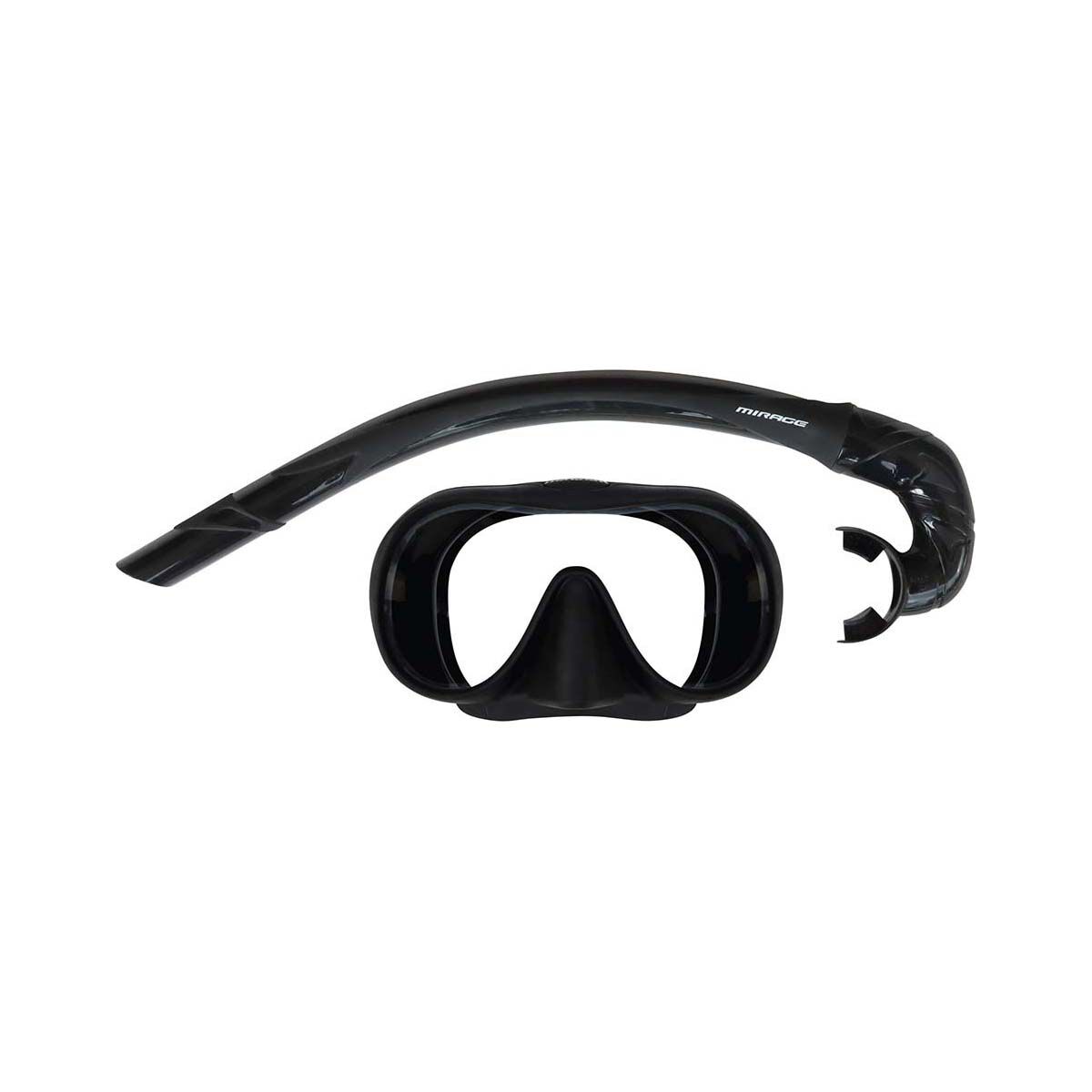 Mirage Sunsets Mask and Snorkel Combo Black | BCF
