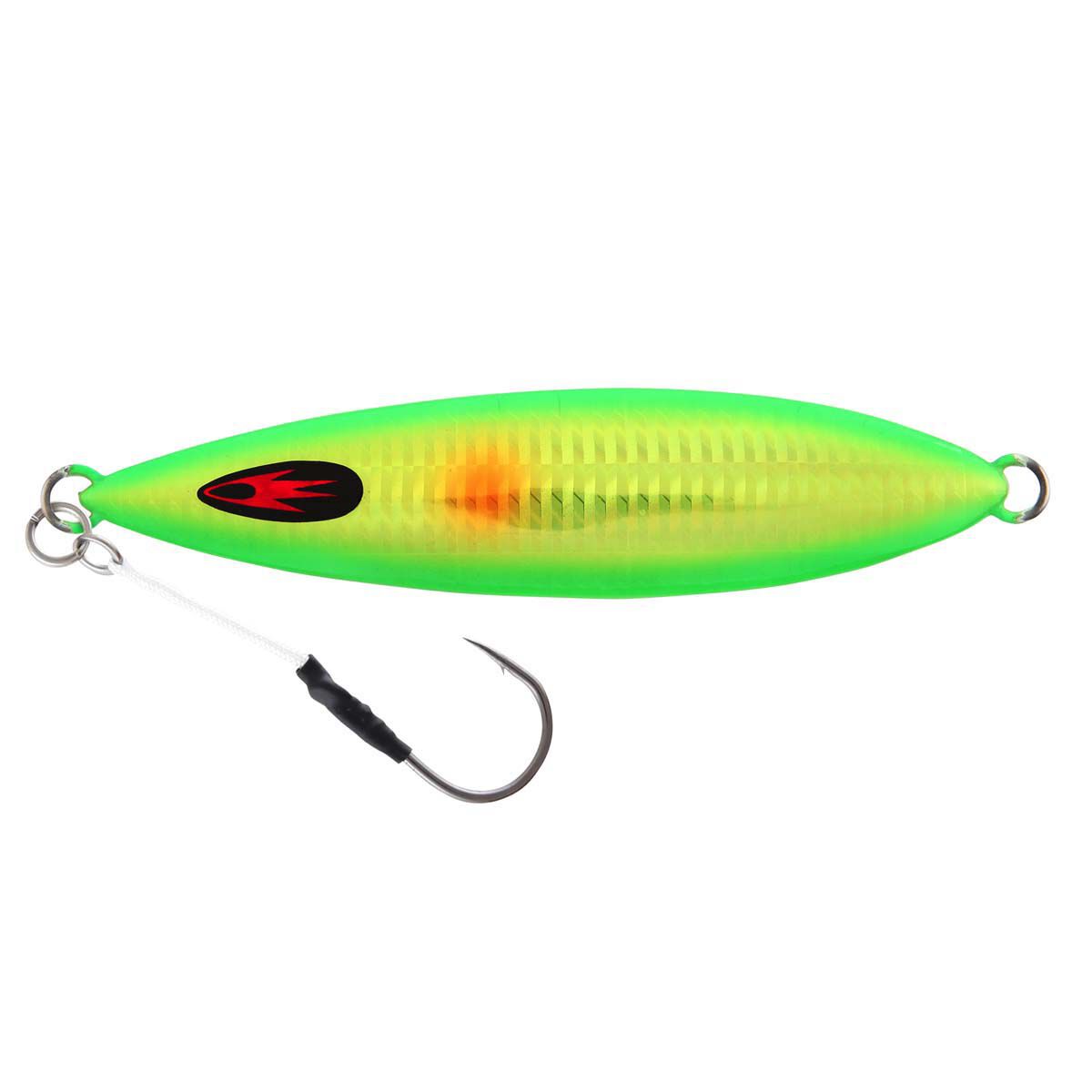 Samaki Ribcage Jig Lure 80g Lemon Lime Glow | BCF