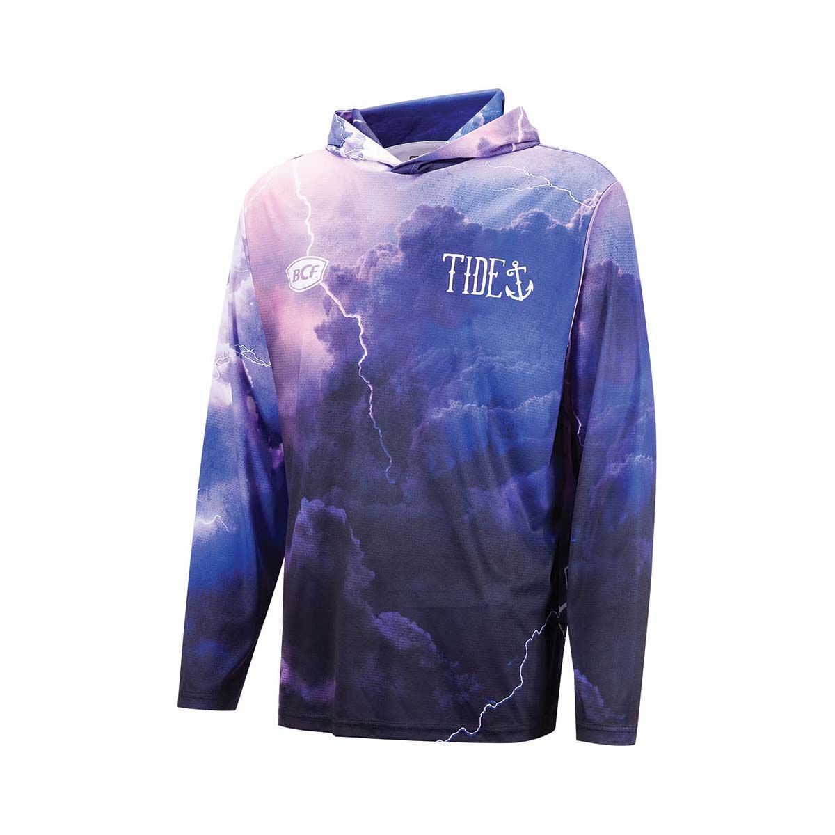 BCF x Tide Men's Lightning Hooded Fishing Shirt | BCF