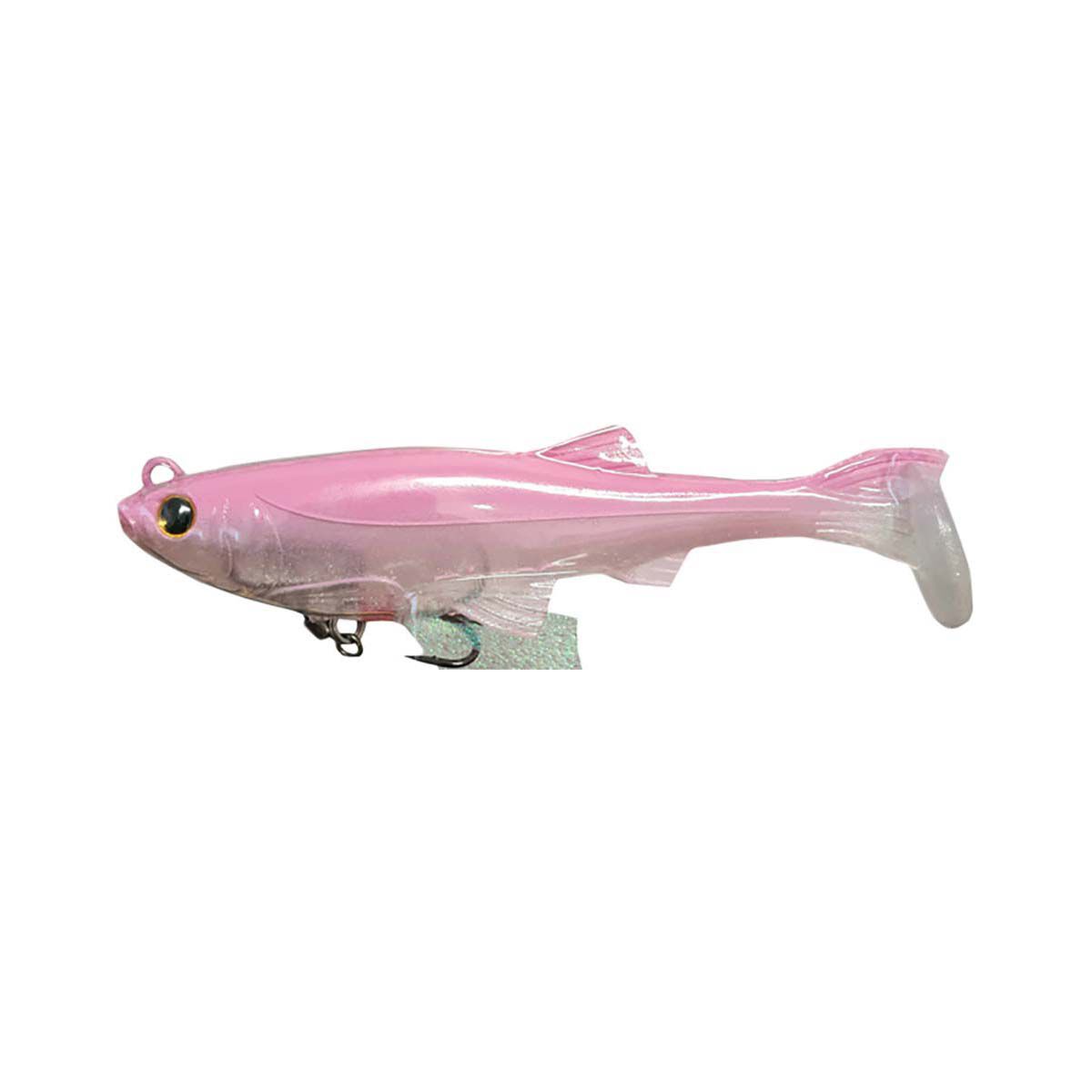 Biwaa Kapsiz HD Kast Soft Swimbait Lure 6in Pearl White Pink | BCF