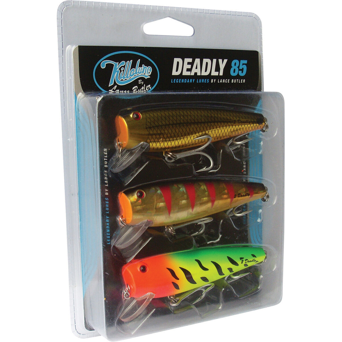 Killalure 2Deadly By Lance Butler Hard Body Lure 85mm 3 Pack 85mm 3 ...