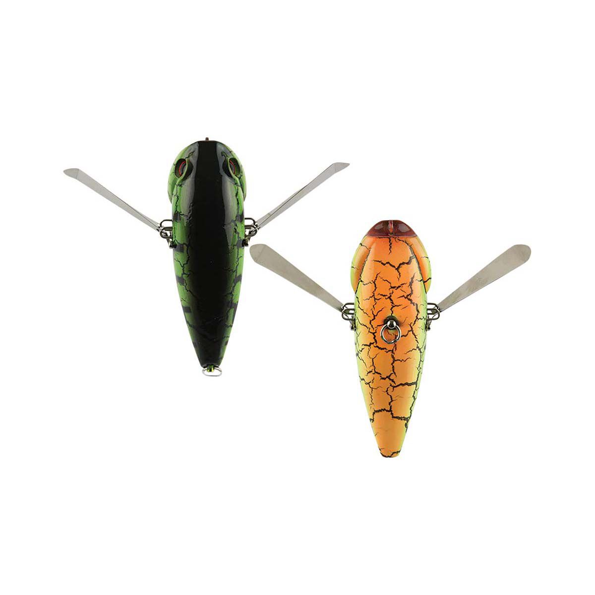 Atomic Hardz Slappa Surface Lure 90mm Snake Green Tiger | BCF