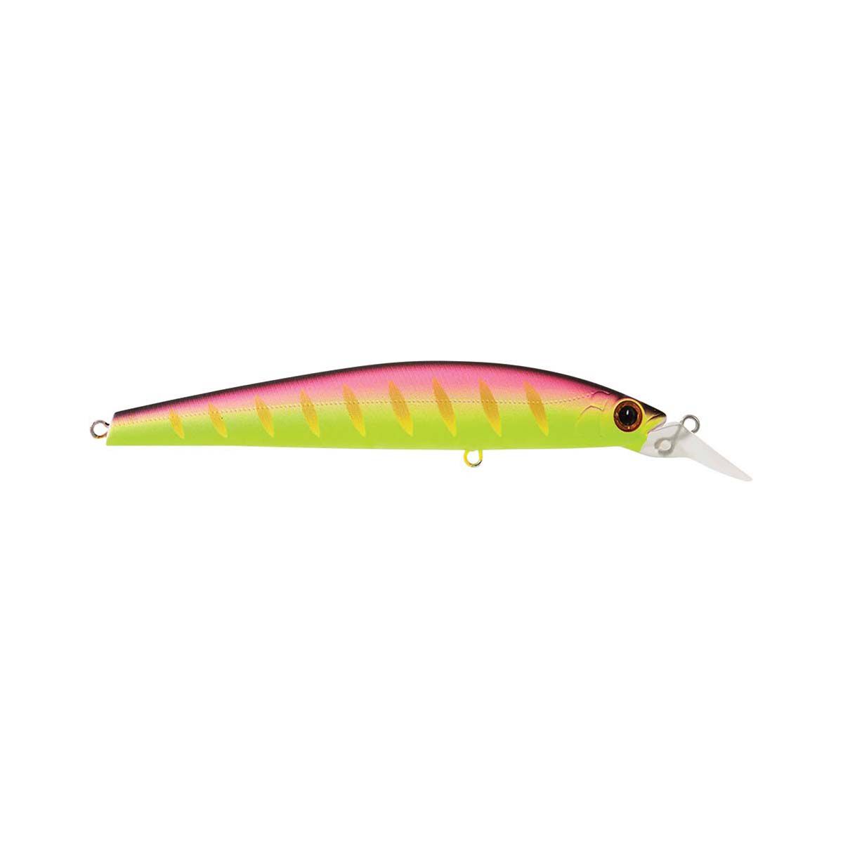Atomic Hardz Slim Twitcher Deep Diver Hard Body Lure 95mm Flaming Tiger ...