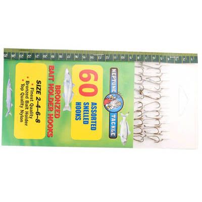 Neptune Snelled Bronze Baitholder Hook Rig | BCF