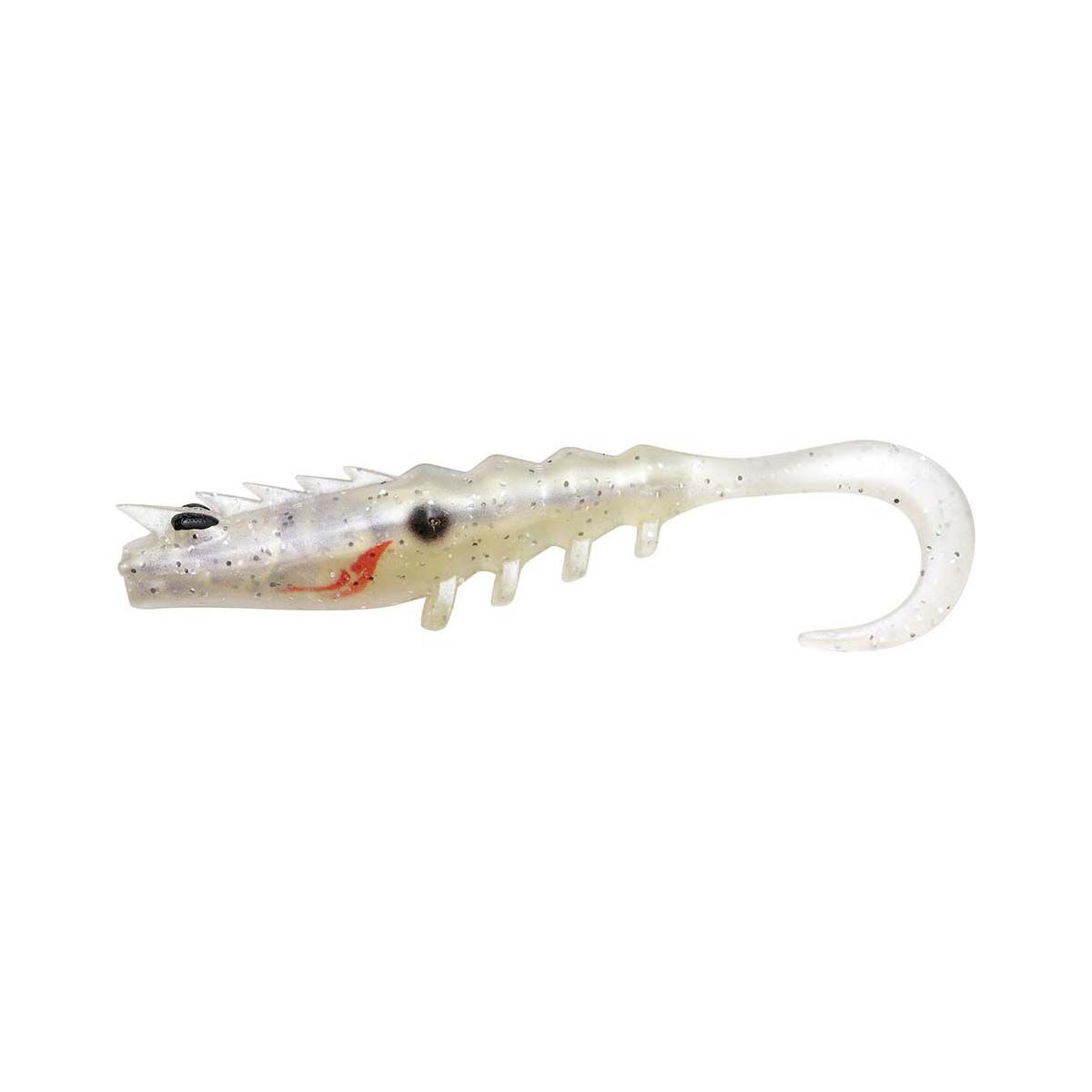 Squidgies Pro Prawn Wriggler Tail Soft Plastic Lure 95mm Whitebait | BCF