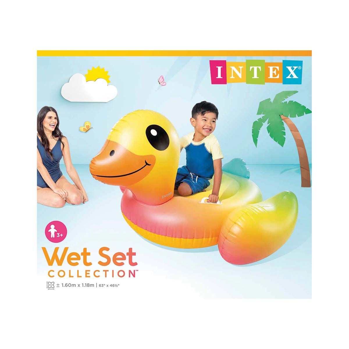 Intex Ride-On Baby Duck Pool Inflatable | BCF