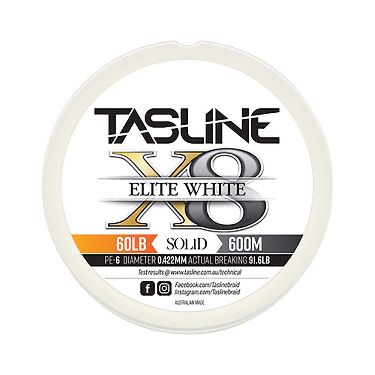 Tasline Elite X8 Braid Line 600m 60lb | BCF