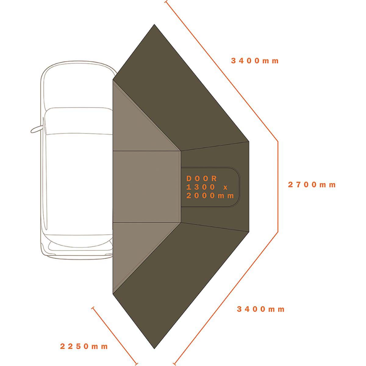 Darche Eclipse 180 Wall Set | BCF