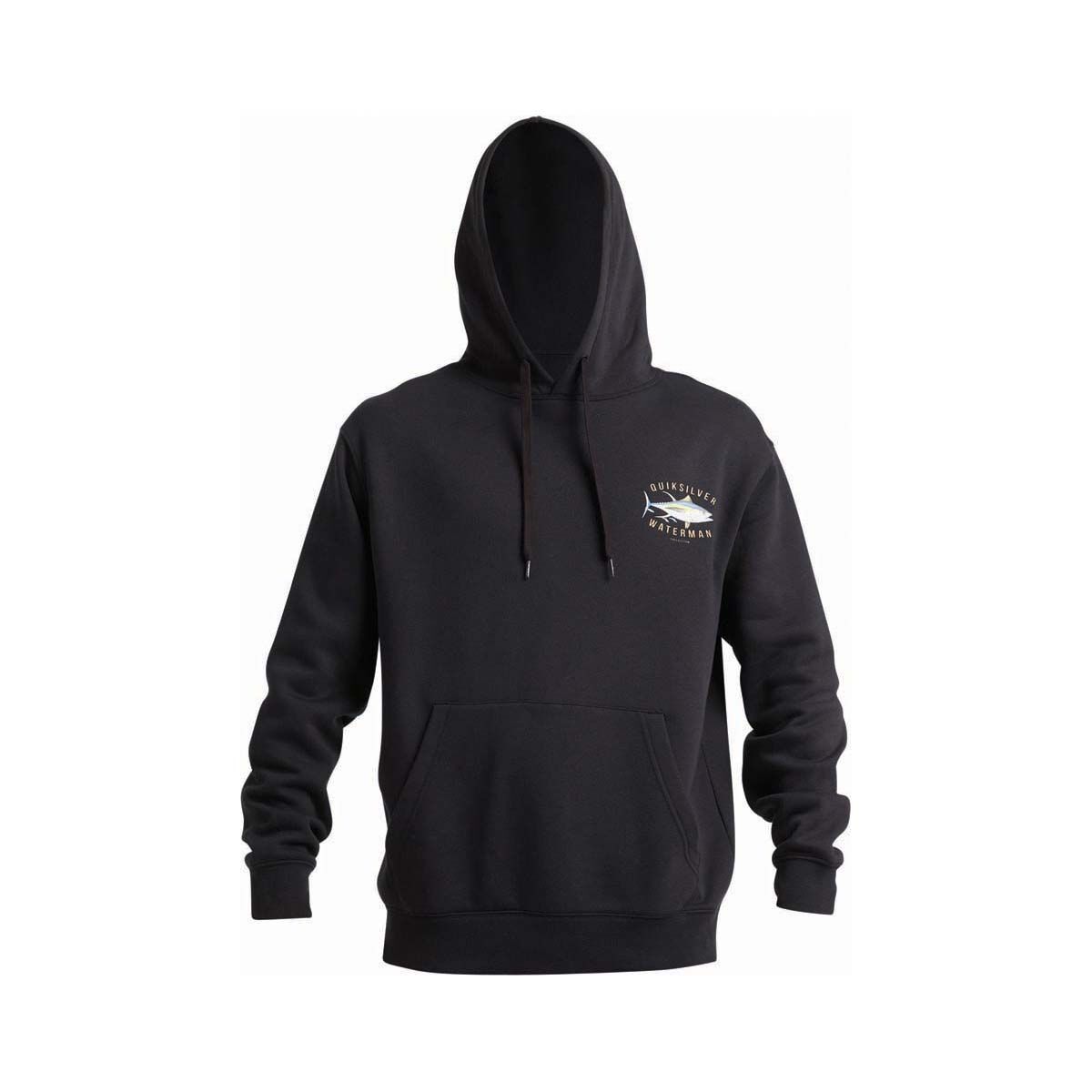 Quiksilver Waterman Men’s Yellow Fins Hoodie Black | BCF