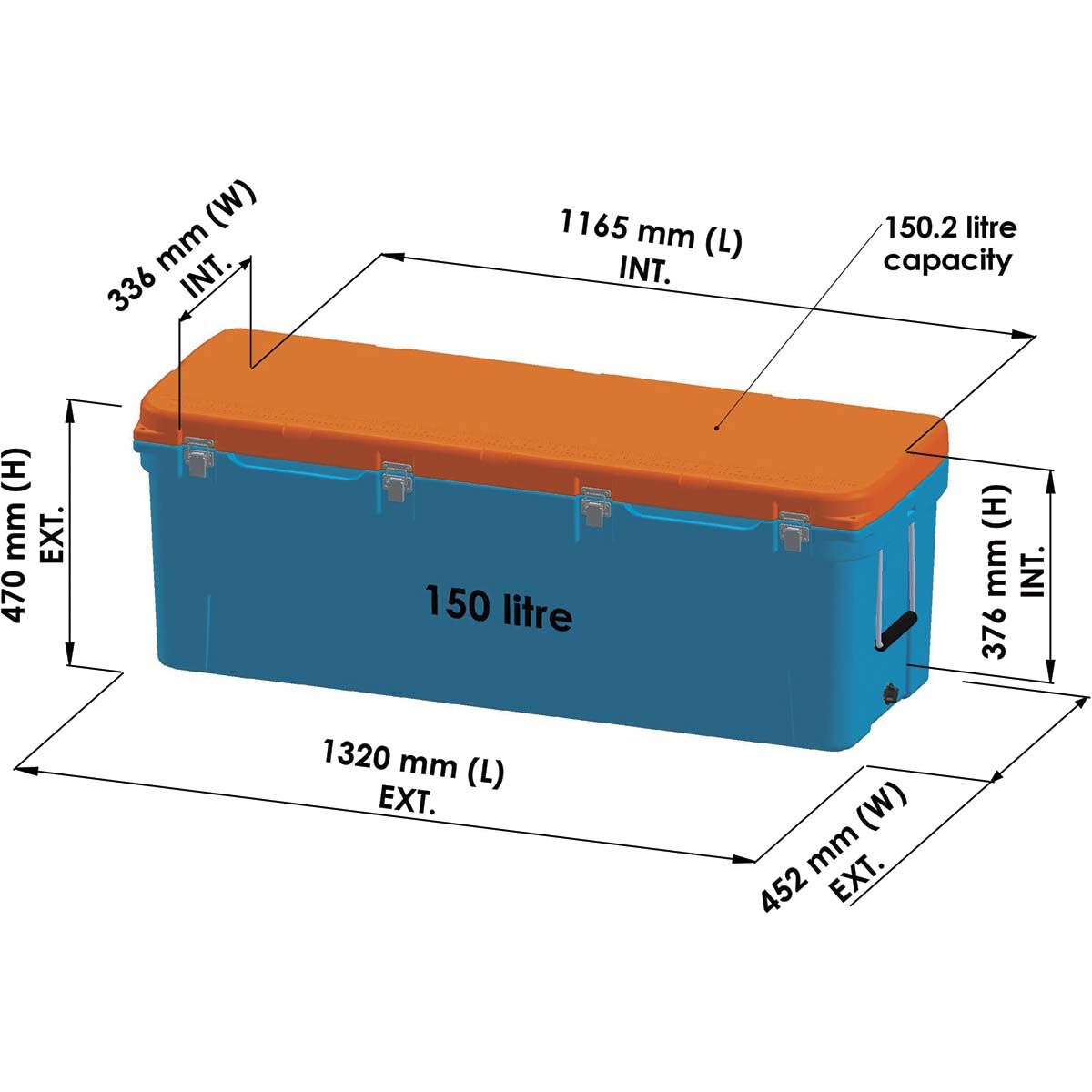 BCF 150L Fish Poly Icebox | BCF