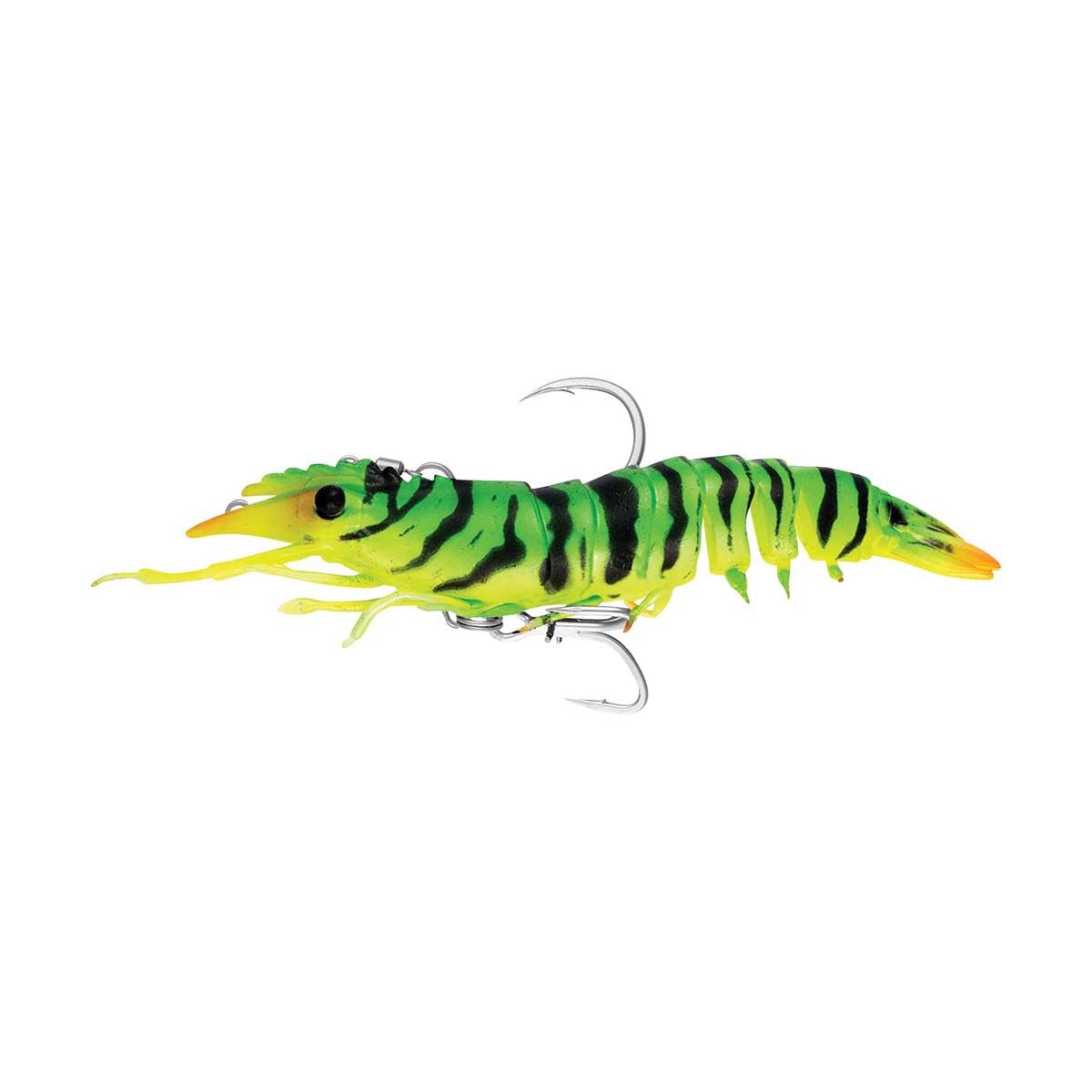 Nomad Live Ops Sumo Shrimp Pre-Rigged Soft Plastic Lure 4in Fire Tiger ...