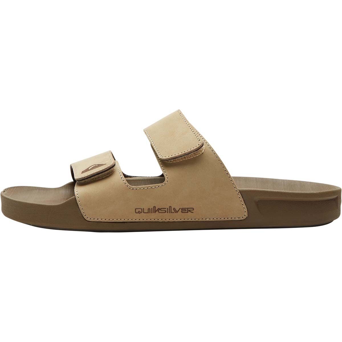 Quiksilver Men’s Rivi Leather Double Adjust Sandals Tan 13 | BCF