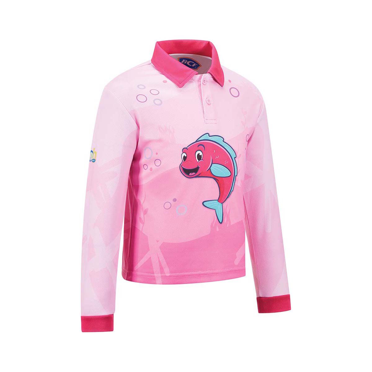 BCF x OzFish Kids' Fishing Shirt Pink 5 | BCF