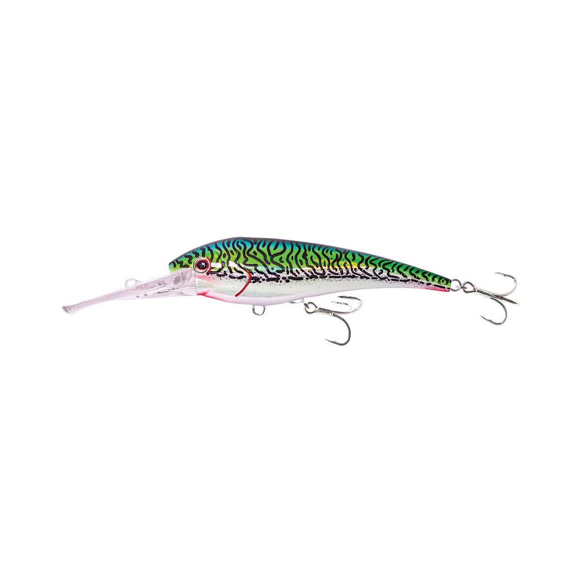 Nomad DTX Minnow Floating Hardbody Lure 100mm Silver Green Mackerel | BCF
