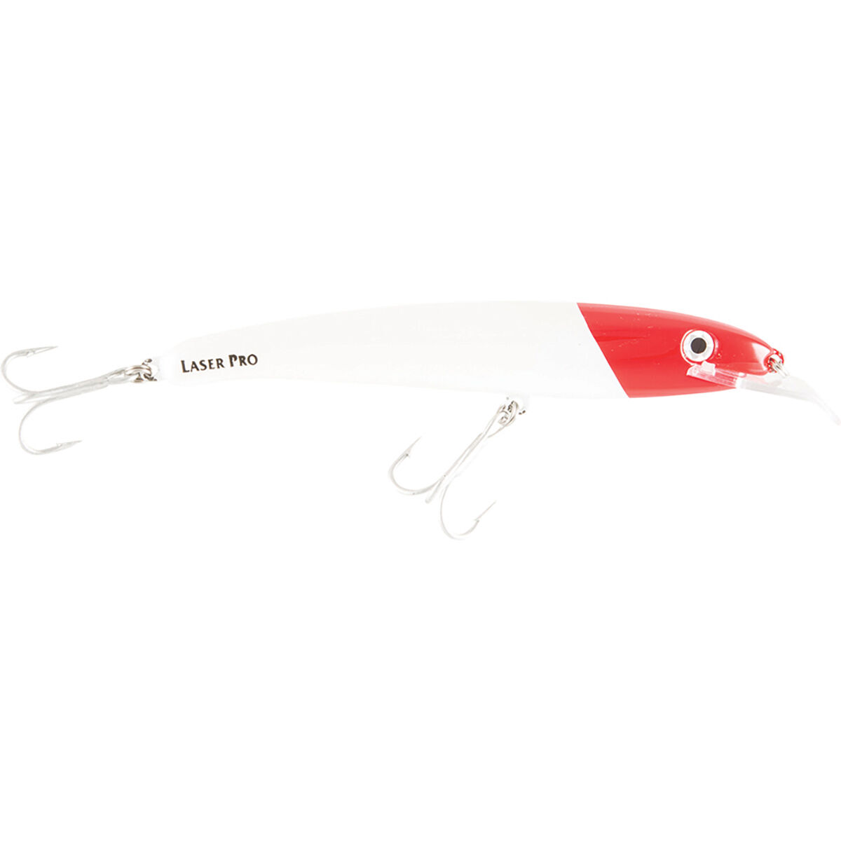 Halco Laser Pro X Deep Diver Hard Body Lure 160mm White Redhead | BCF