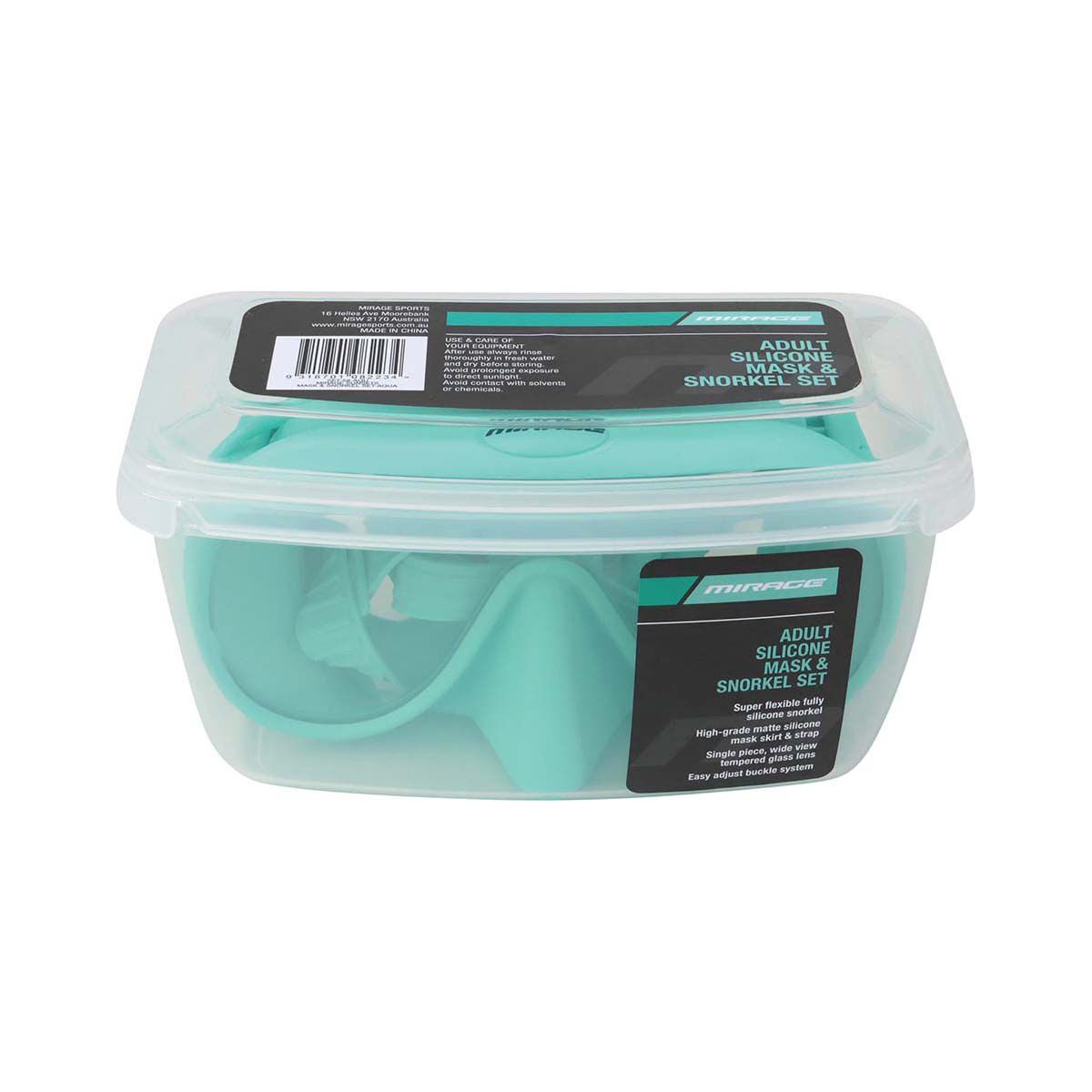 Mirage Sunsets Mask and Snorkel Combo Aqua | BCF