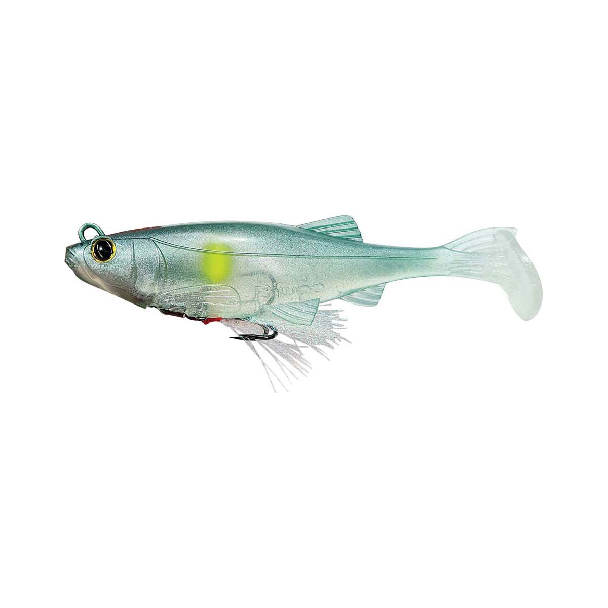 Biwaa Kapsiz HD Kast Soft Swimbait Lure 9in Ghost Silver | BCF