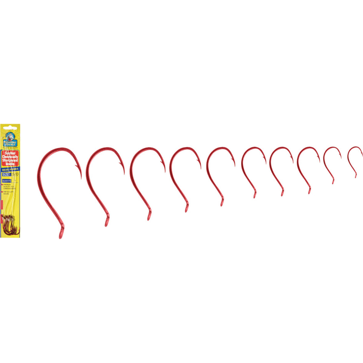 Neptune Snelled Red Anodised Beak Hook Rig 2 | BCF