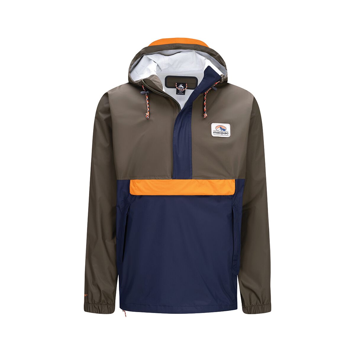 Macpac Men's Heritage Waterproof Anorak Green / Navy | BCF