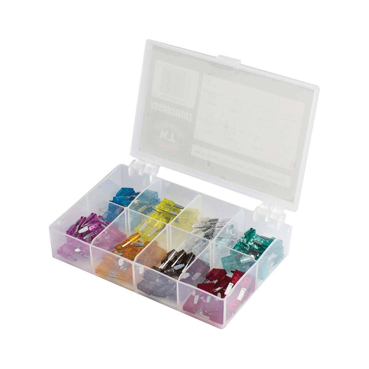KT Cables Mini Blade Fuse Kit, Assorted, 96 Pieces | BCF