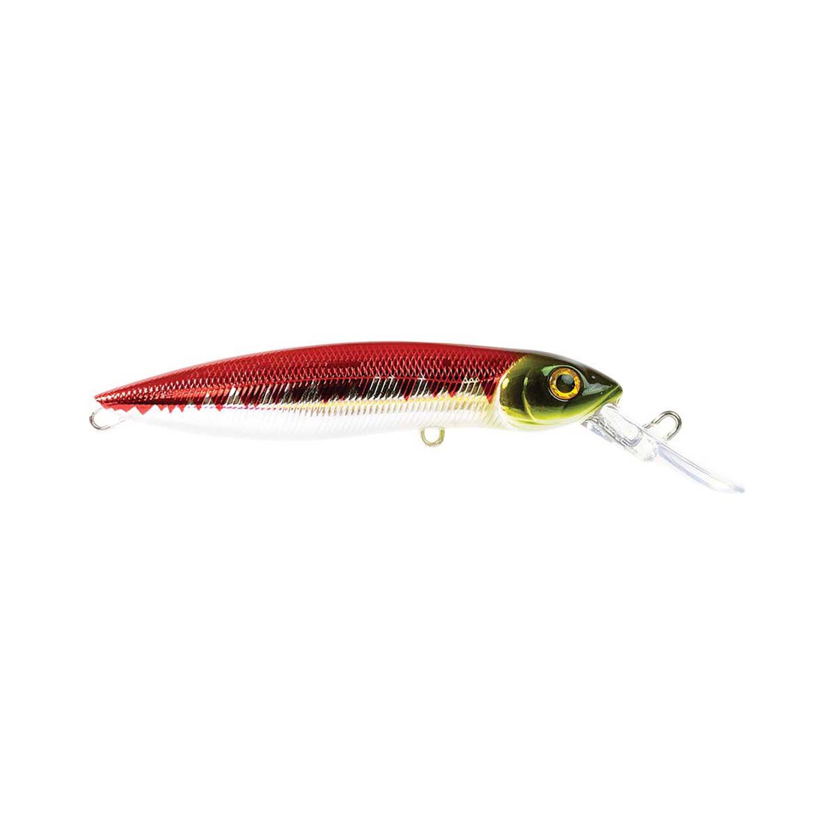 Atomic Hardz Power Minnow Deep Hard Body Lure 120mm Blood Red | BCF