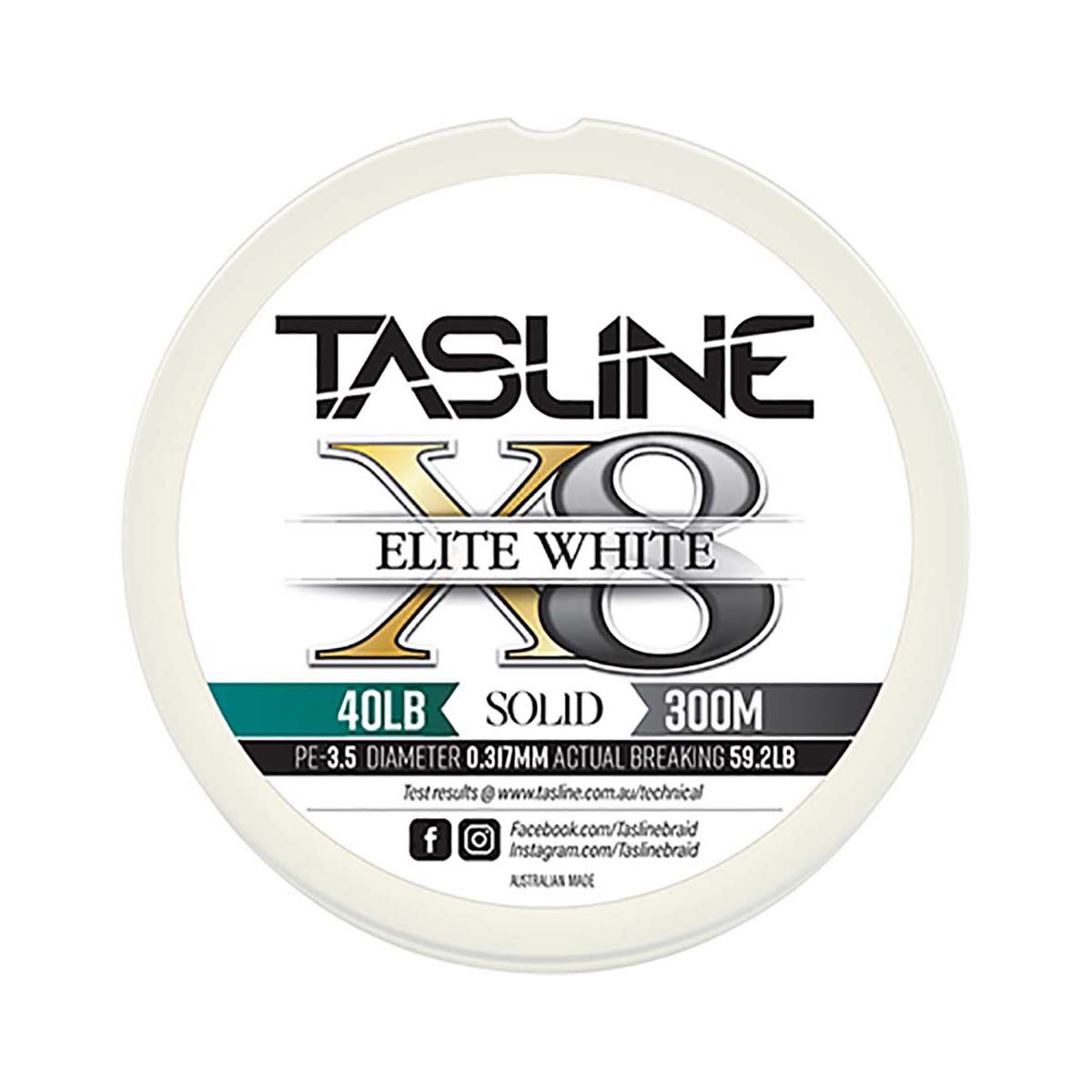 Tasline EliteX8 Braid Line 300m 40lb | BCF