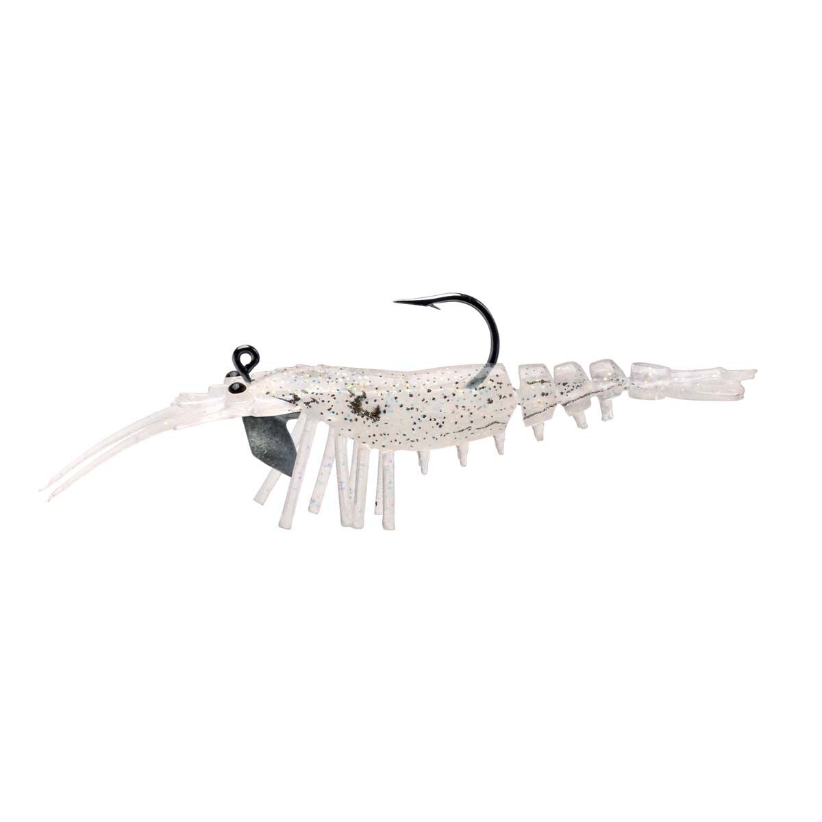Samaki Live Shrimp Soft Plastic Lure 70mm Ghost Prawn | BCF