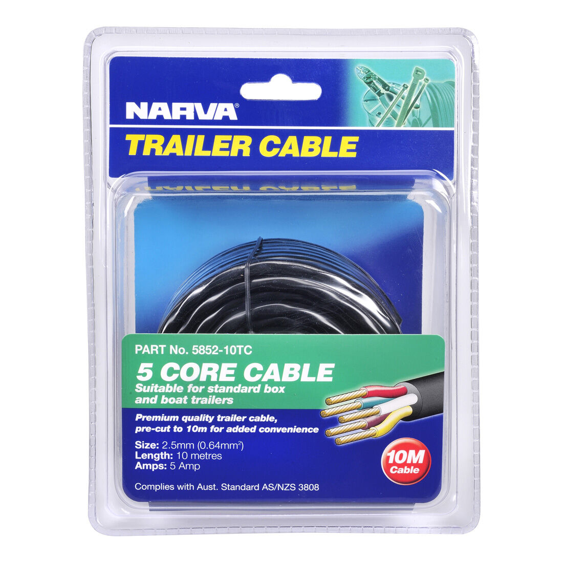 Narva Trailer 5 Core Cable 2.5mm 10m | BCF