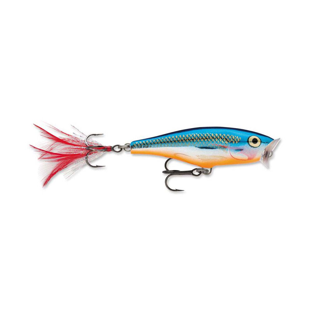 Rapala Skitter Pop Surface Lure 5cm Silver Blue | BCF